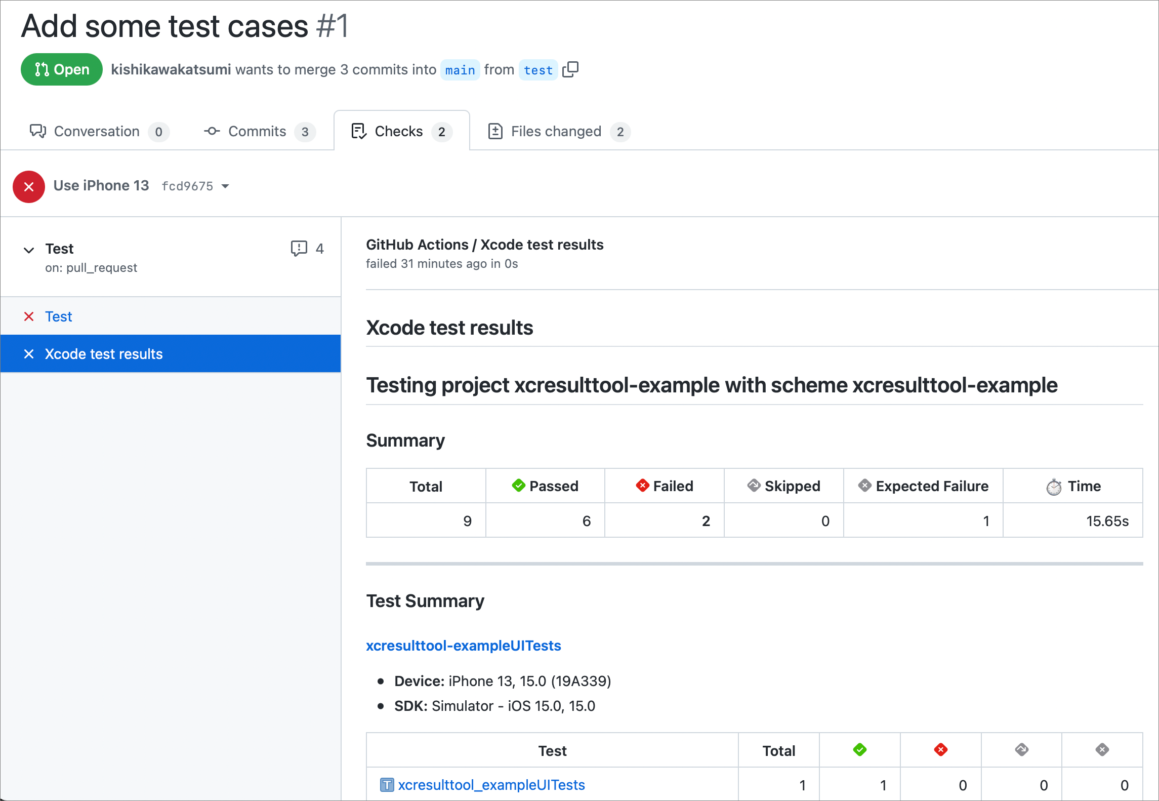 Xcresulttool Actions GitHub Marketplace GitHub