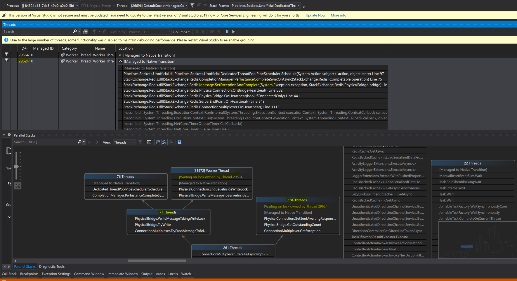 Deadlock happened on ConnectionMultiplexer.OnHeartBeat · Issue #2035 · StackExchange ...