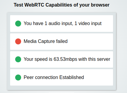 Webrtc peer connection not working? · Issue #2304 · ungoogled-software/ungoogled-chromium · GitHub