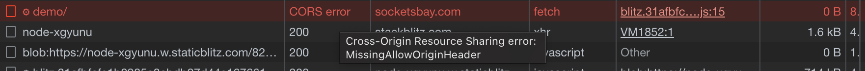 Websocket connections fail · Issue #662 · stackblitz/webcontainer-core · GitHub