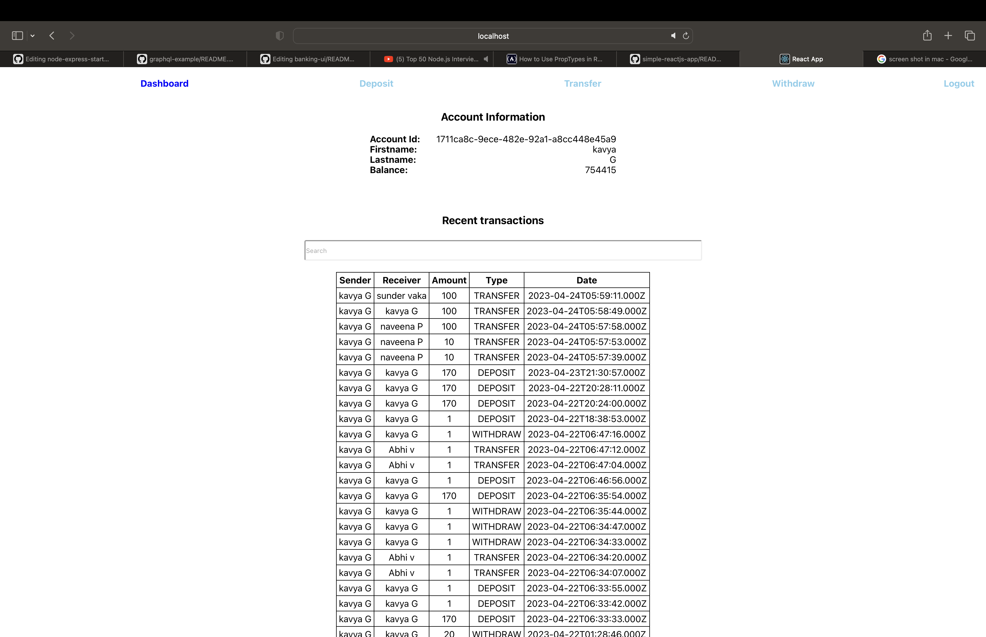 GitHub - PachavaNaveena/banking-ui: Created Banking application using sample React Components
