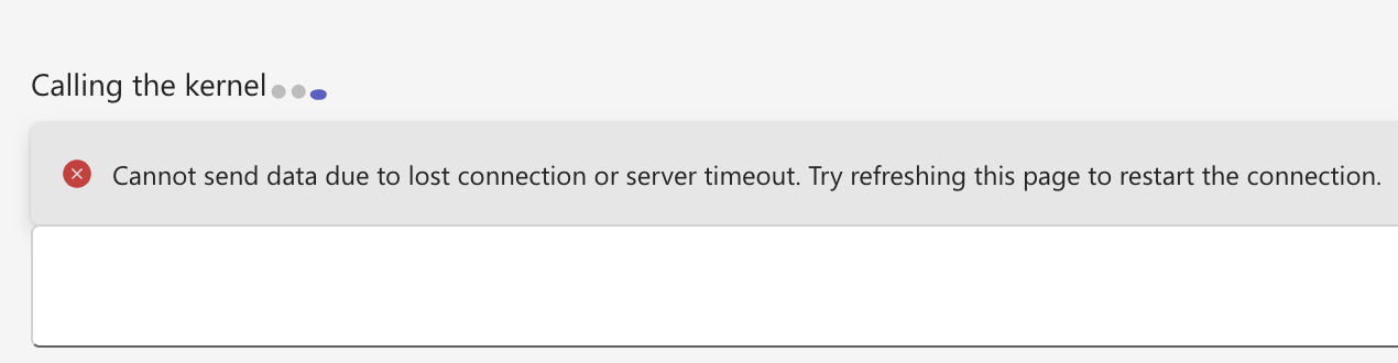Cannot Send Data Due To Lost Connection Or Server Timeout Try