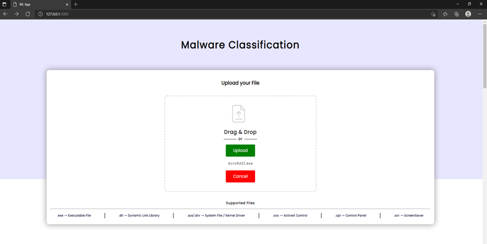 GitHub - makvertico/Malware-Classification-ML-WebApplication