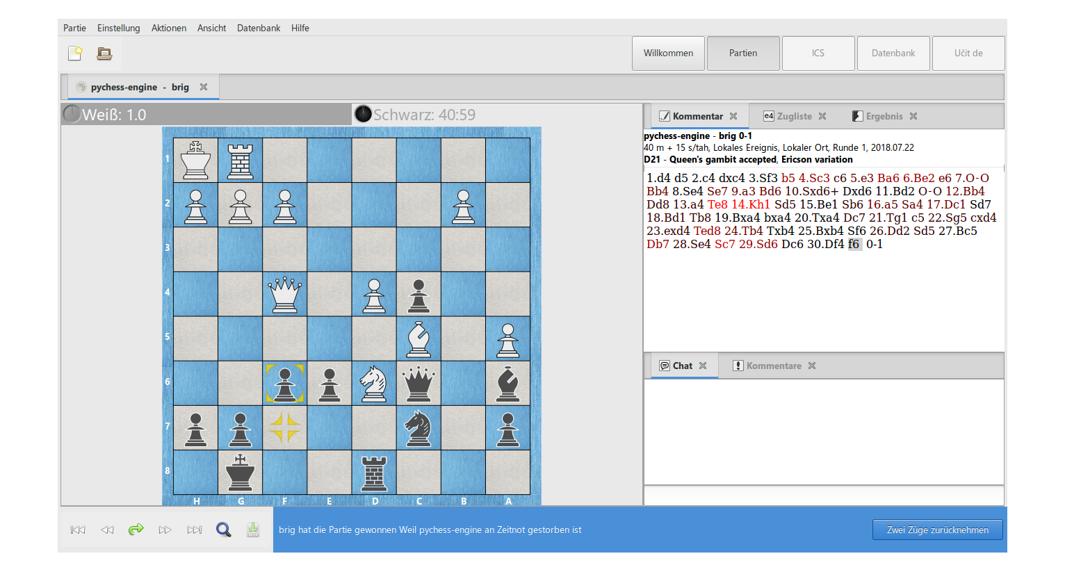 Undo causing pychess endless loop · Issue #1657 · pychess/pychess · GitHub