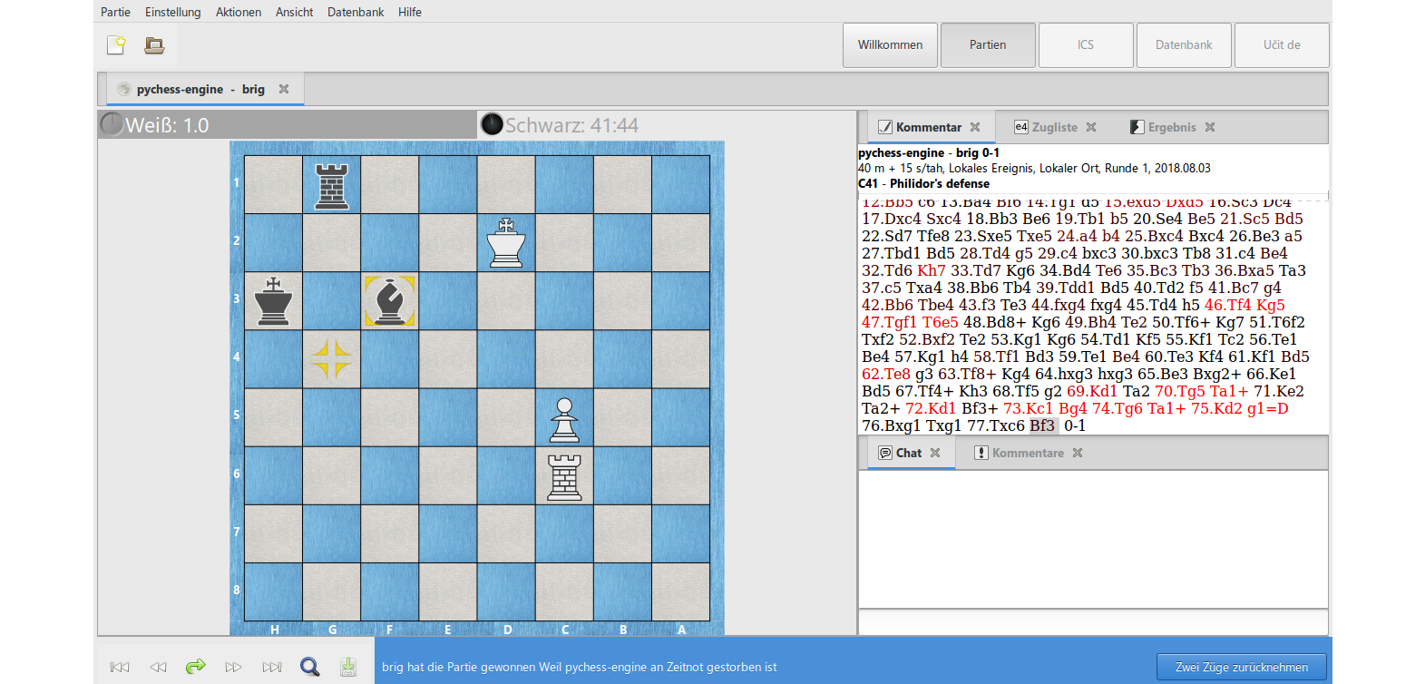 Undo causing pychess endless loop · Issue #1657 · pychess/pychess · GitHub
