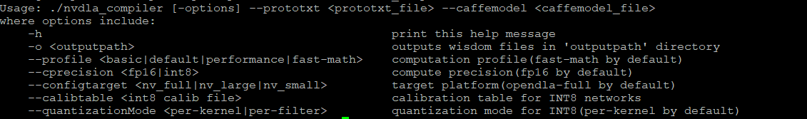 Please elaborate nvdla_compiler for nv_small. · Issue #141 · nvdla/sw · GitHub