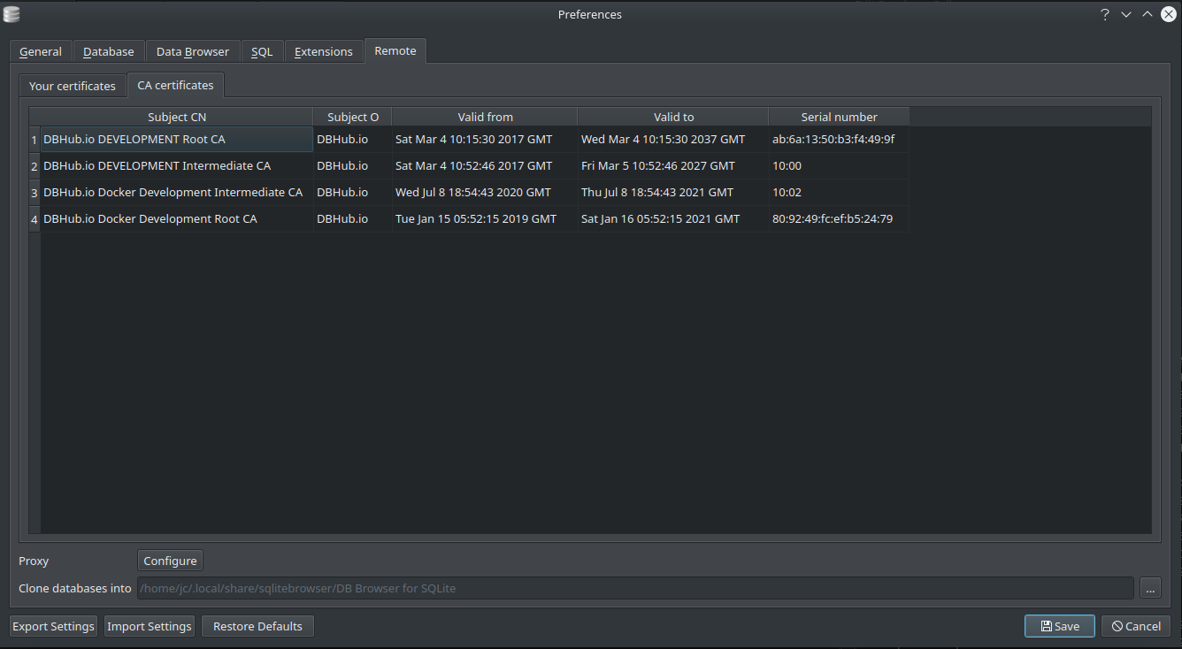 The root CA is not trusted... · Issue #2482 · sqlitebrowser/sqlitebrowser · GitHub