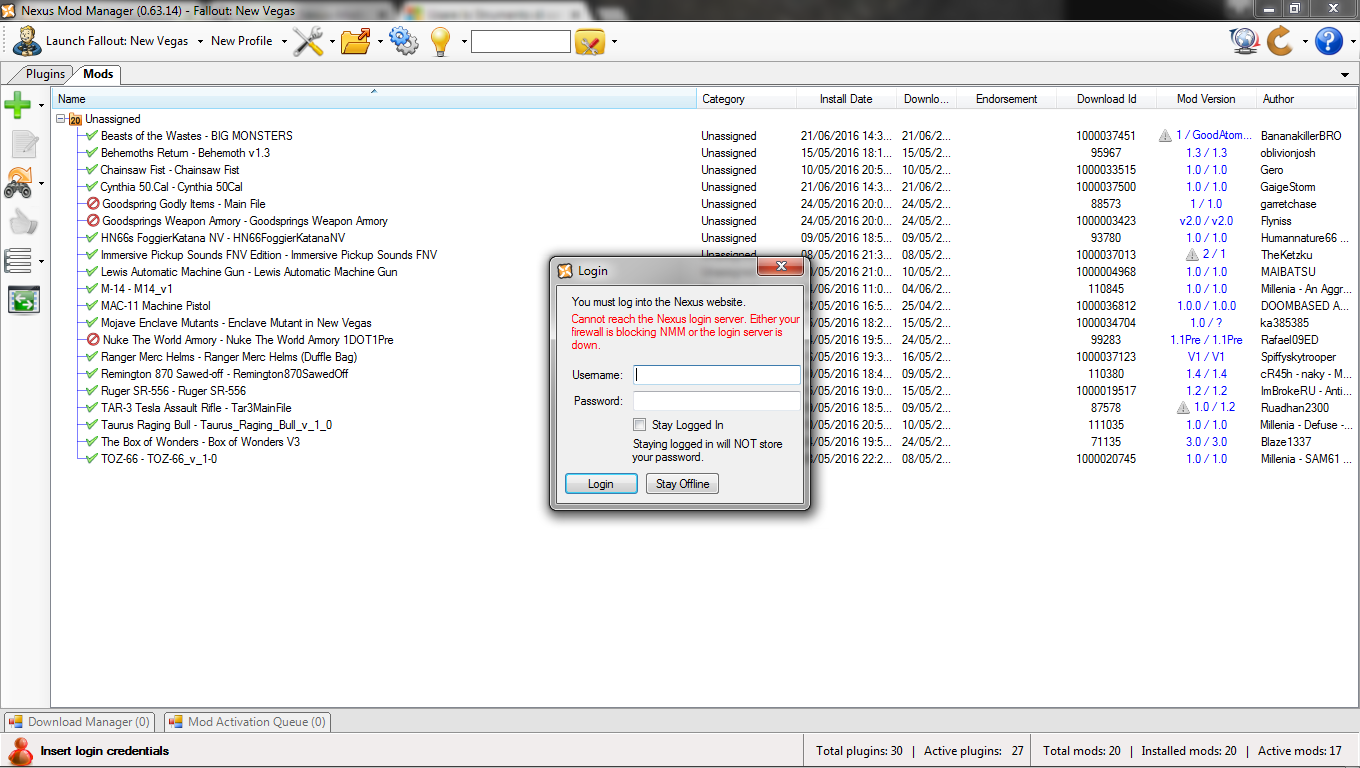Login error (Fallout new Vegas) · Issue #446 · Nexus-Mods/Nexus-Mod ...