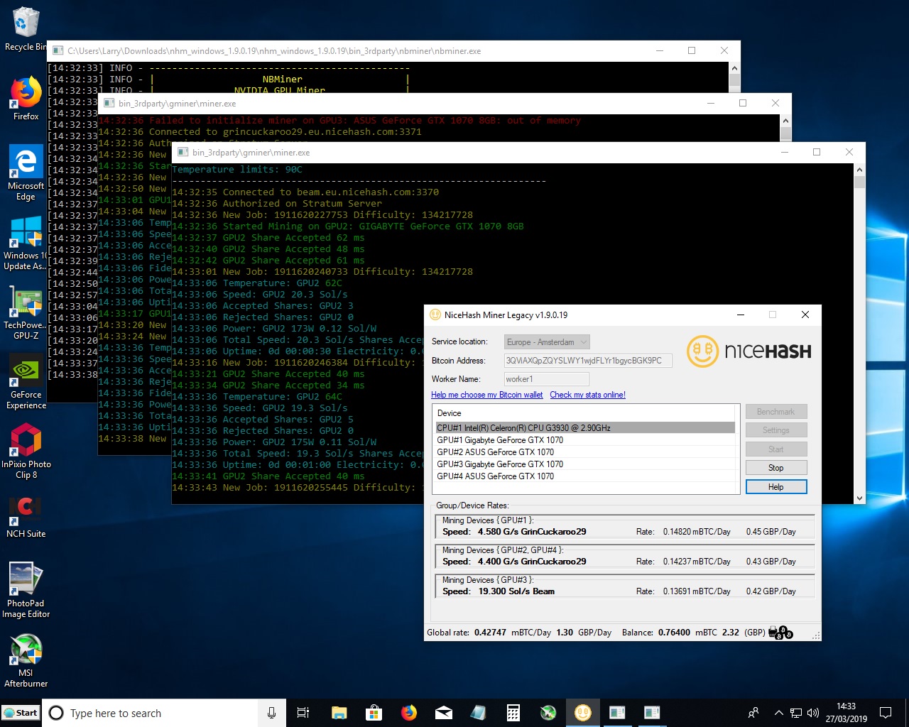 One Nvidia GPU 1070 not mining · Issue #1472 · nicehash/NiceHashMiner · GitHub