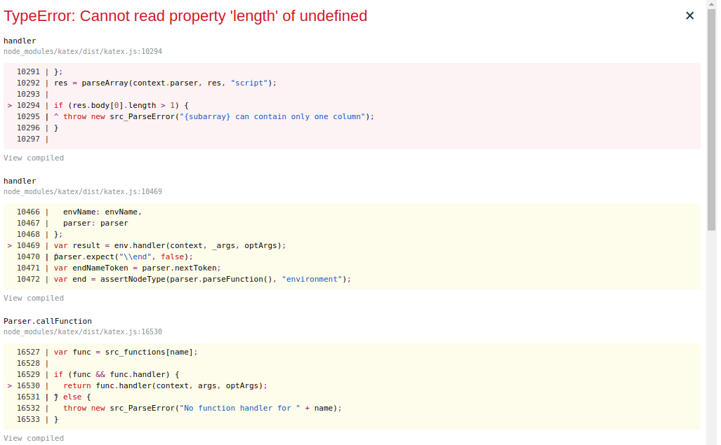 Closing Substack Immediately Causes Crash · Issue 2276 · Katexkatex · Github
