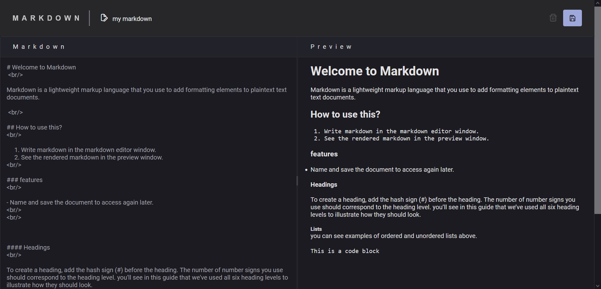 GitHub - kirtymeena/Markdown-Editor: A Markdown editor with preview