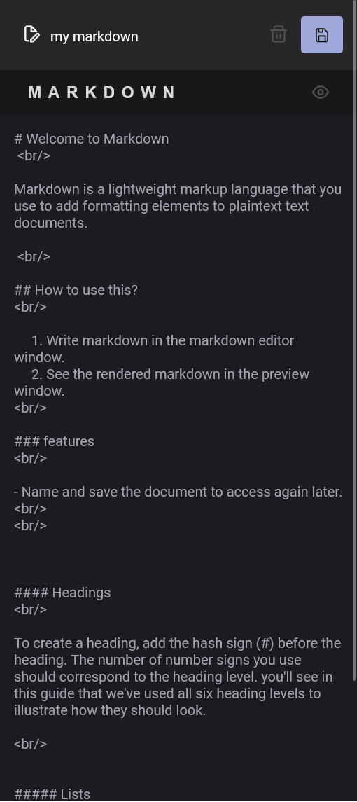 GitHub - kirtymeena/Markdown-Editor: A Markdown editor with preview