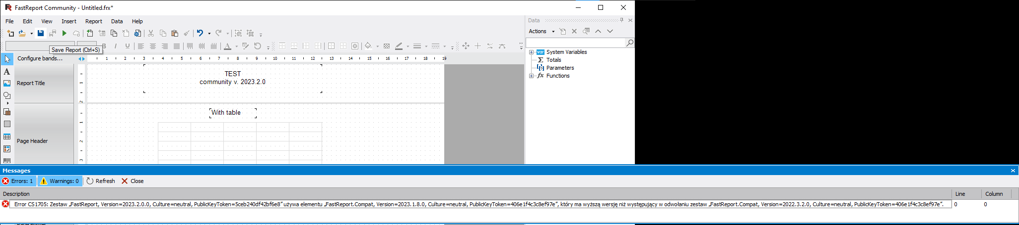 FastReport.Compat version mismatch between 2023.1.0 and 2023.2.0 ...