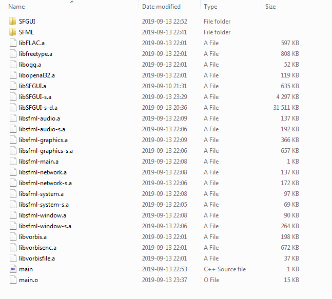 Undefined reference while trying to static linking with mingw32 · Issue #78 · TankOs/SFGUI · GitHub
