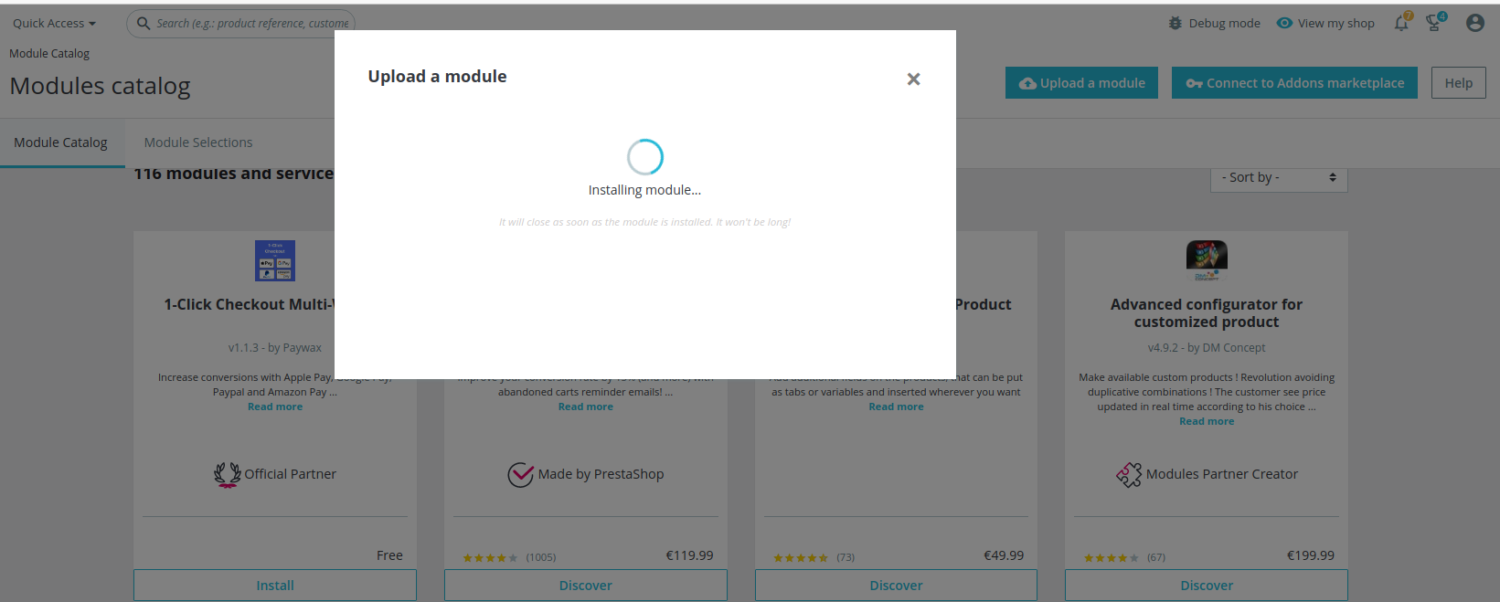 BO - Module / Error when trying to install module · Issue #20852 ...