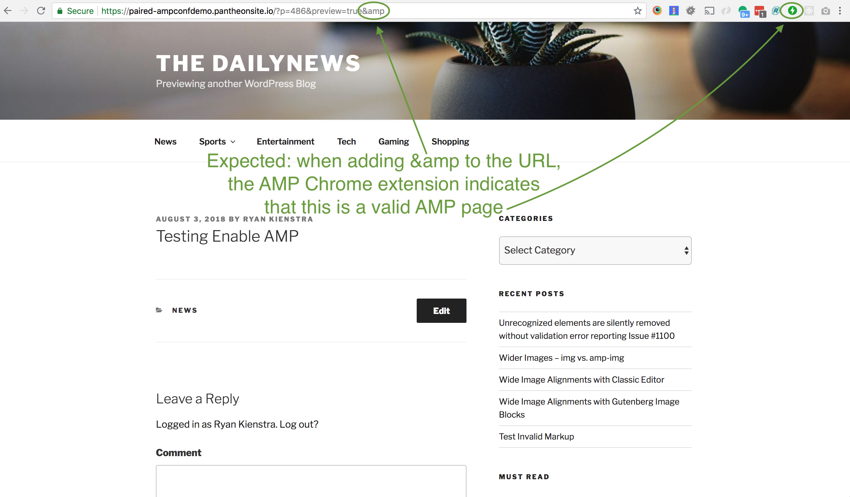 Add AMP enabled/disabled toggle to Gutenberg editor · Issue #1230 · ampproject/amp-wp · GitHub