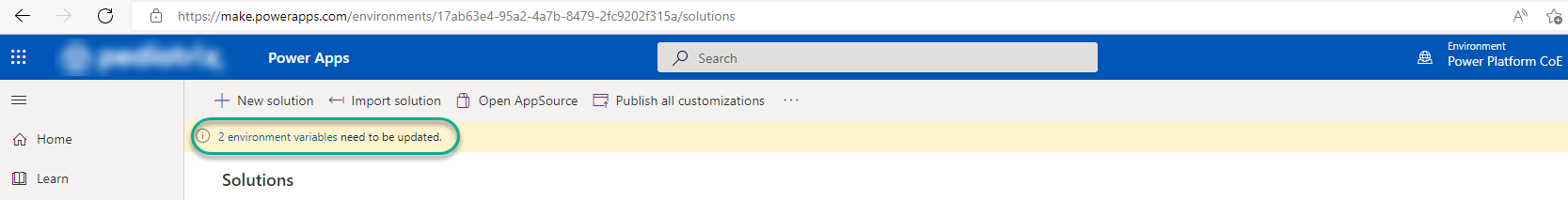 [CoE Starter Kit - QUESTION] How Update environment variables · Issue #3287 · microsoft/coe ...
