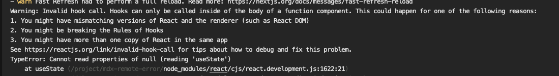 [NEXT-1103] Cannot read properties of null (reading 'useState') with Context Wrapper · Issue ...