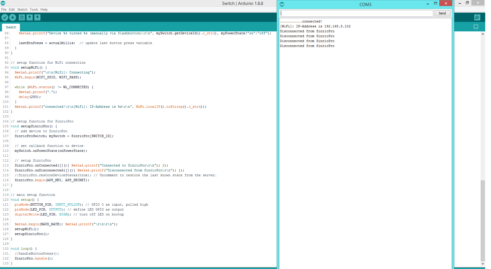 Device Connection Problem · Issue 325 · Sinricproesp8266 Esp32 Sdk · Github
