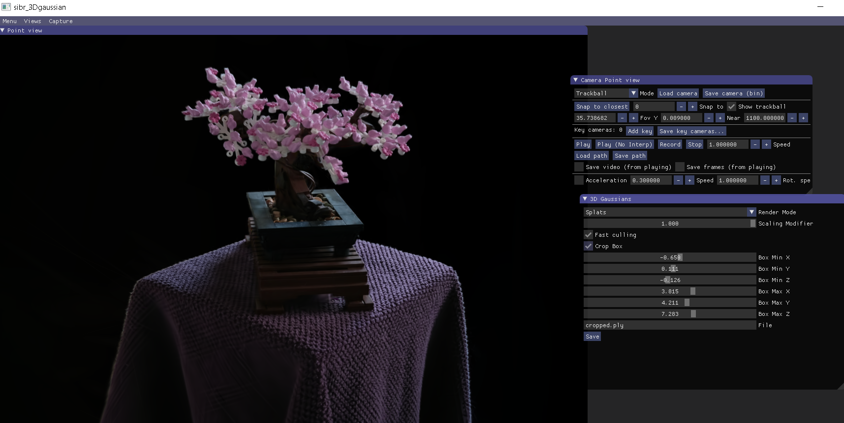 Edit/clean a trained .ply file ? · Issue #55 · graphdeco-inria/gaussian-splatting · GitHub