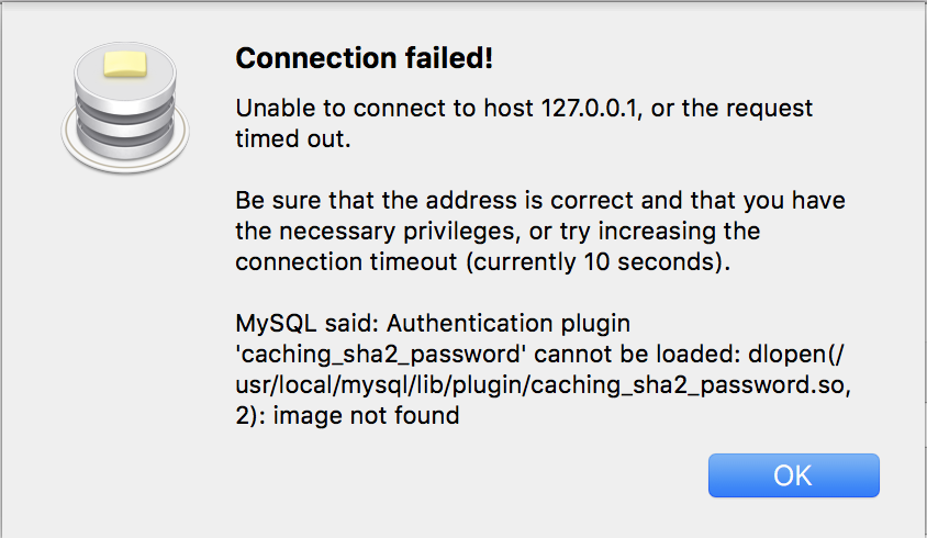 Cannot Connect With User Using Sha2 Authentication Plugin · Issue 3152 · Sequelprosequelpro