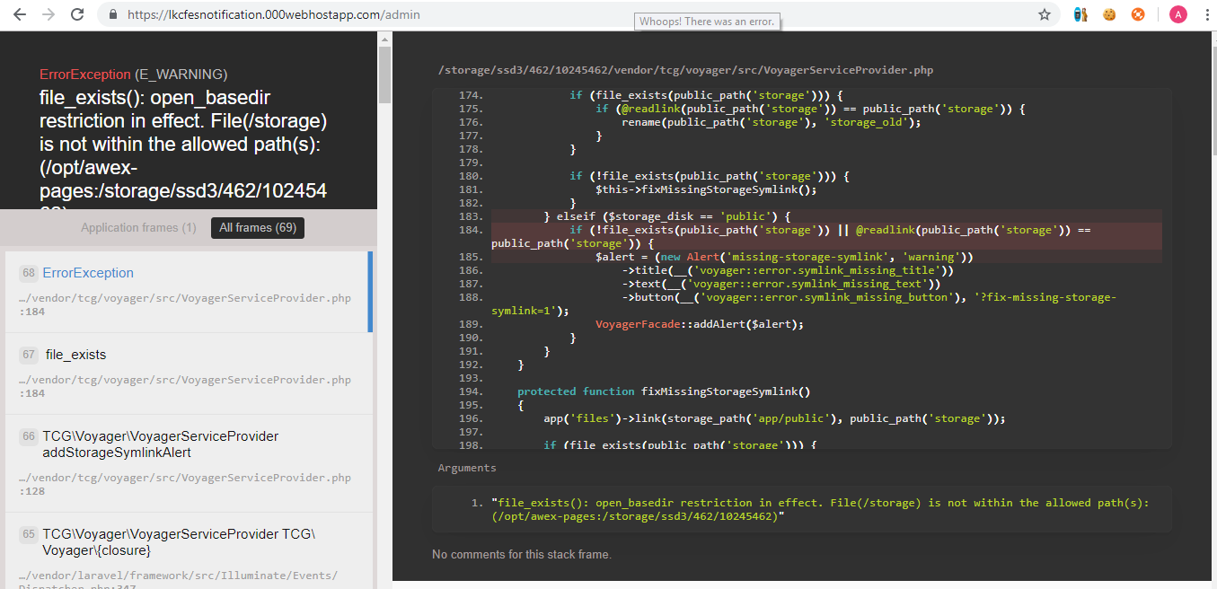 [BUG] · Issue #4288 · thedevdojo/voyager · GitHub