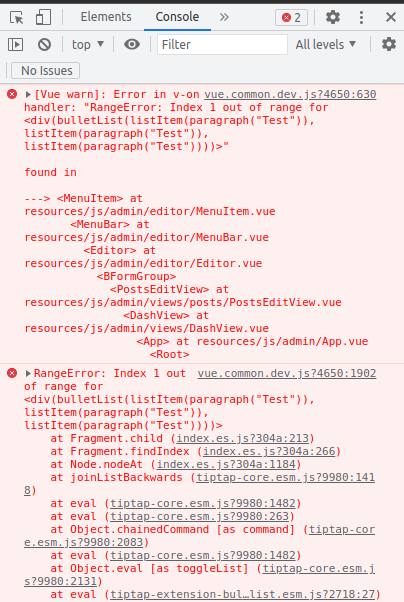 Togglebulletlist In Nested Divs · Issue 2344 · Ueberdosistiptap · Github
