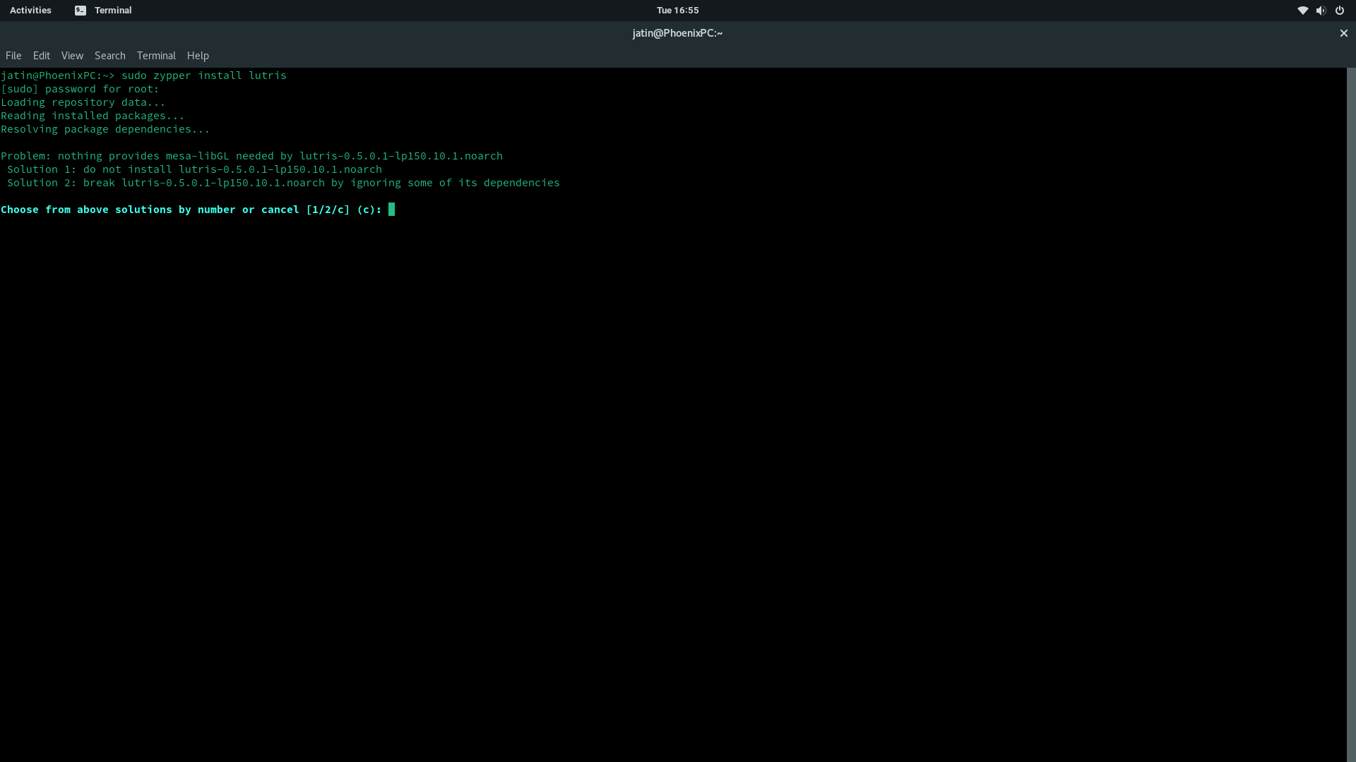 Wrong dependency on openSUSE Leap 15 · Issue #1813 · lutris/lutris · GitHub