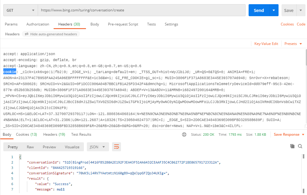 UnauthorizedRequest Exception · Issue #8 · bsdayo/BingChat · GitHub
