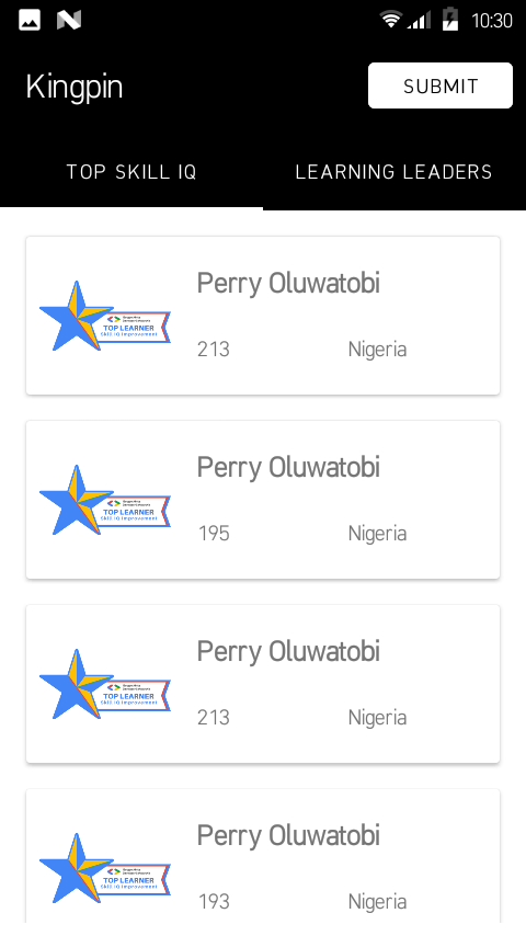 GitHub - Noel-elon/Kingpin: A leaderboard application, built as a practice project for GADS 2020