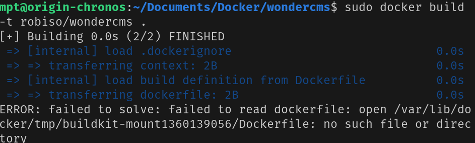 trouble installing WonderCMS via Docker · Issue #288 · WonderCMS/wondercms · GitHub