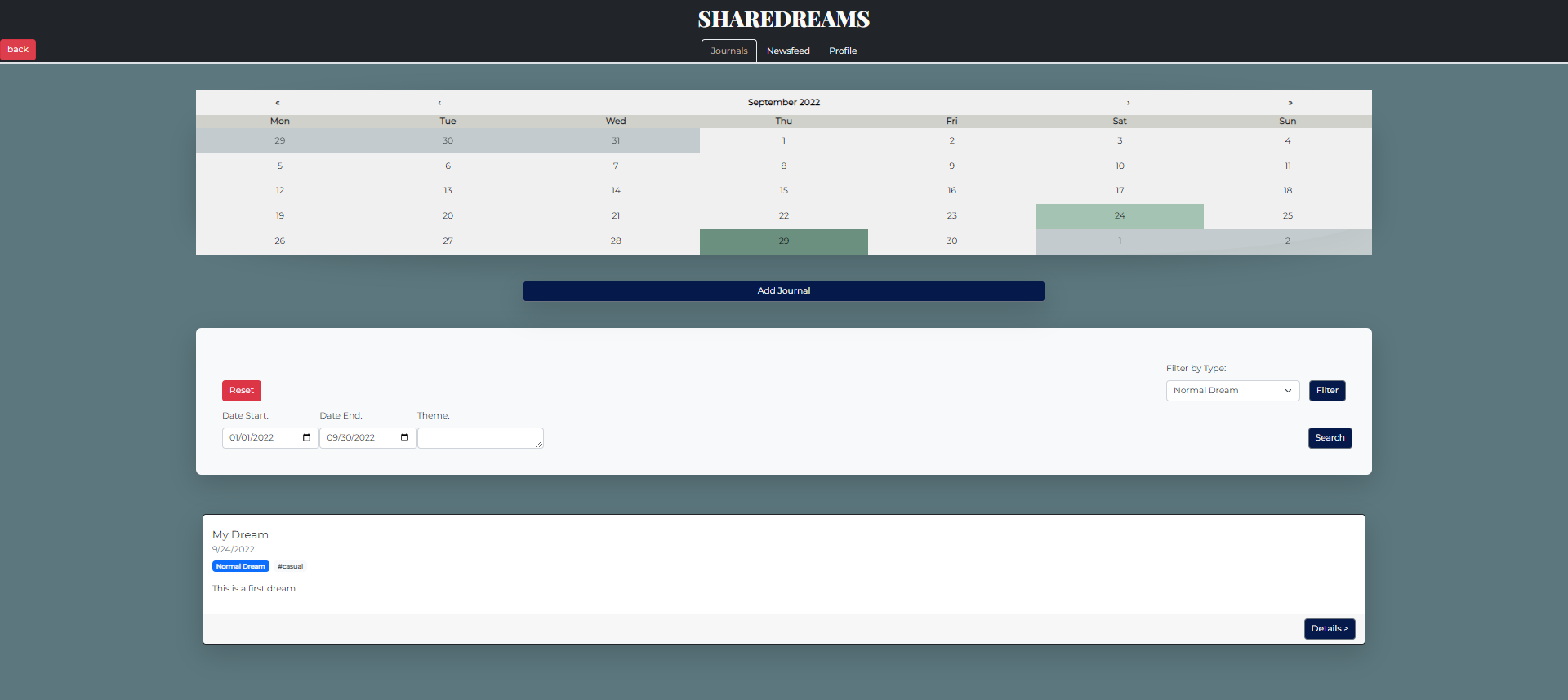 GitHub - swc617/dream-journal-frontend