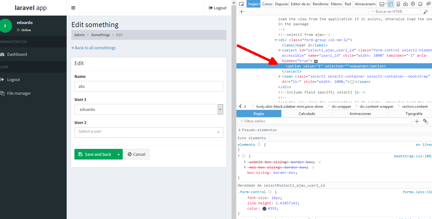 Clear values from select2_from_ajax · Issue #911 · Laravel-Backpack/CRUD · GitHub