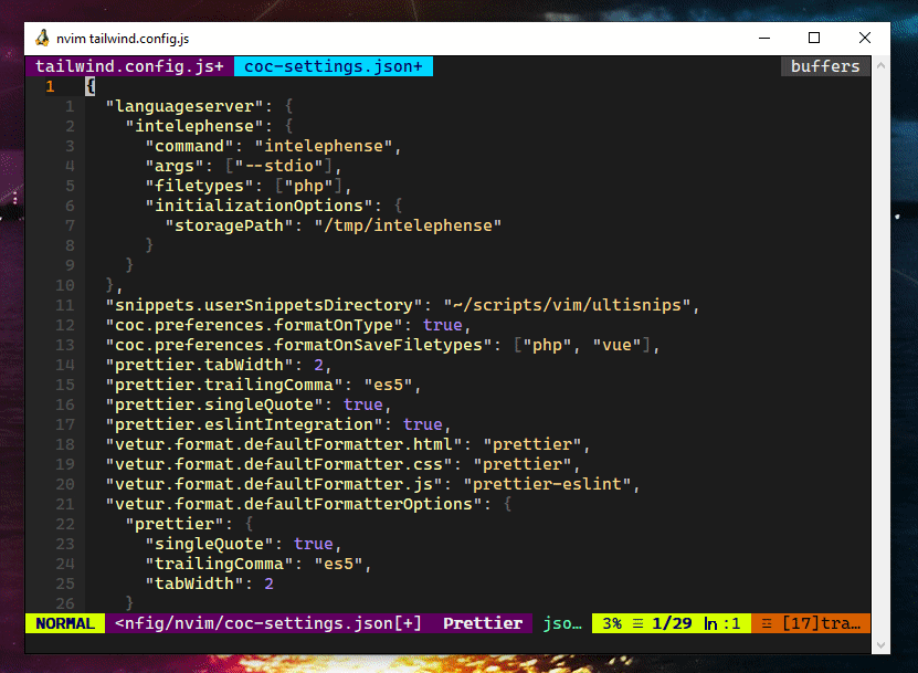 Add Autocomplete For Tailwind config js Discussion 2101 
