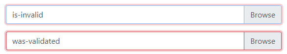 Custom File Input Different Focused Border Color Between Is Validinvalid And Was Validated