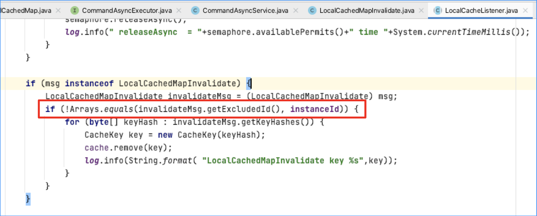 use LocalCachedMapOptions.SyncStrategy.UPDATE,Perform put(), remove(), and get() operations in ...