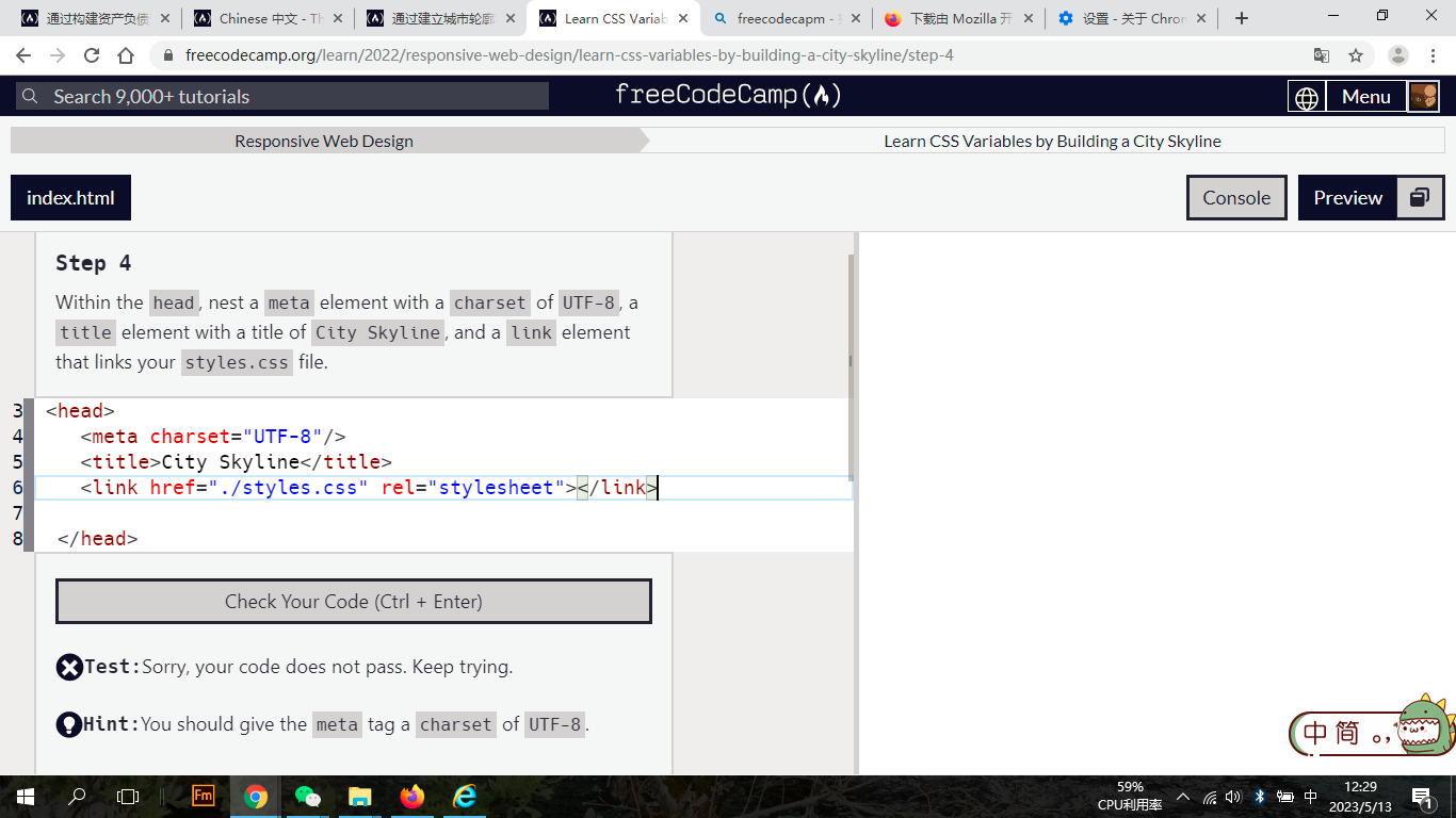 Code can't pass for a specfic version of Google Chrome browser · Issue #50372 · freeCodeCamp ...