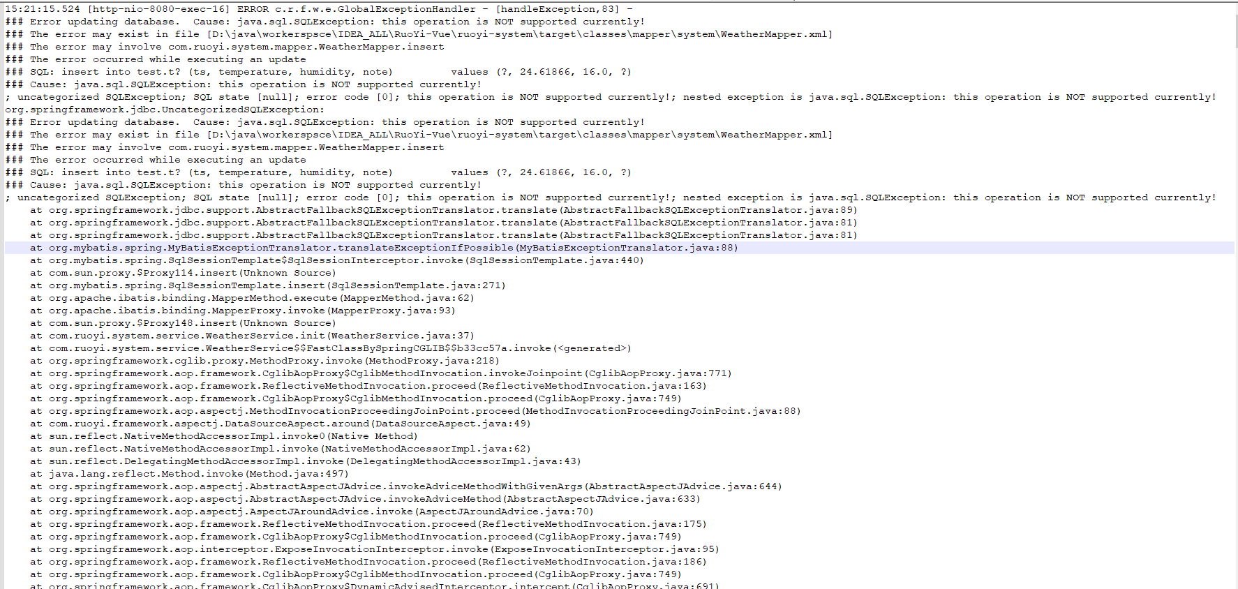 this operation is NOT supported currently · Issue #11286 · taosdata/TDengine · GitHub