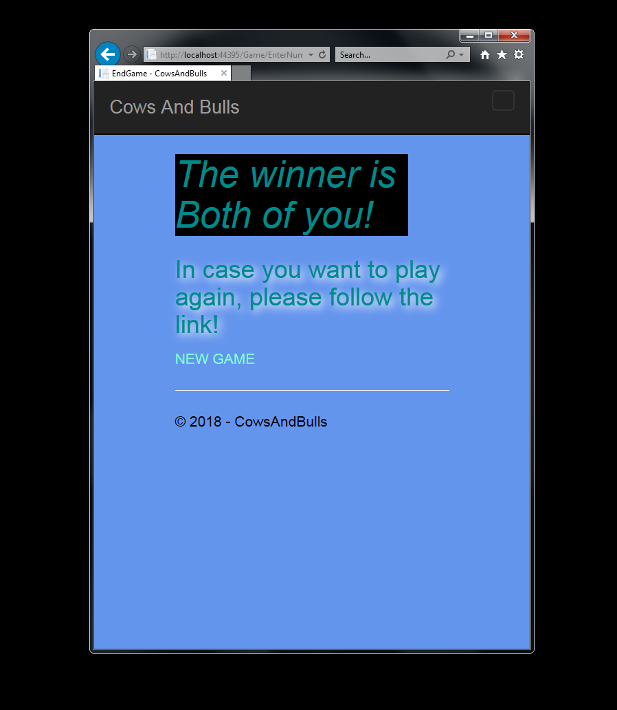 GitHub - drugotomoeaz/CowsAndBulls: ASP .NET Core implementation of ...