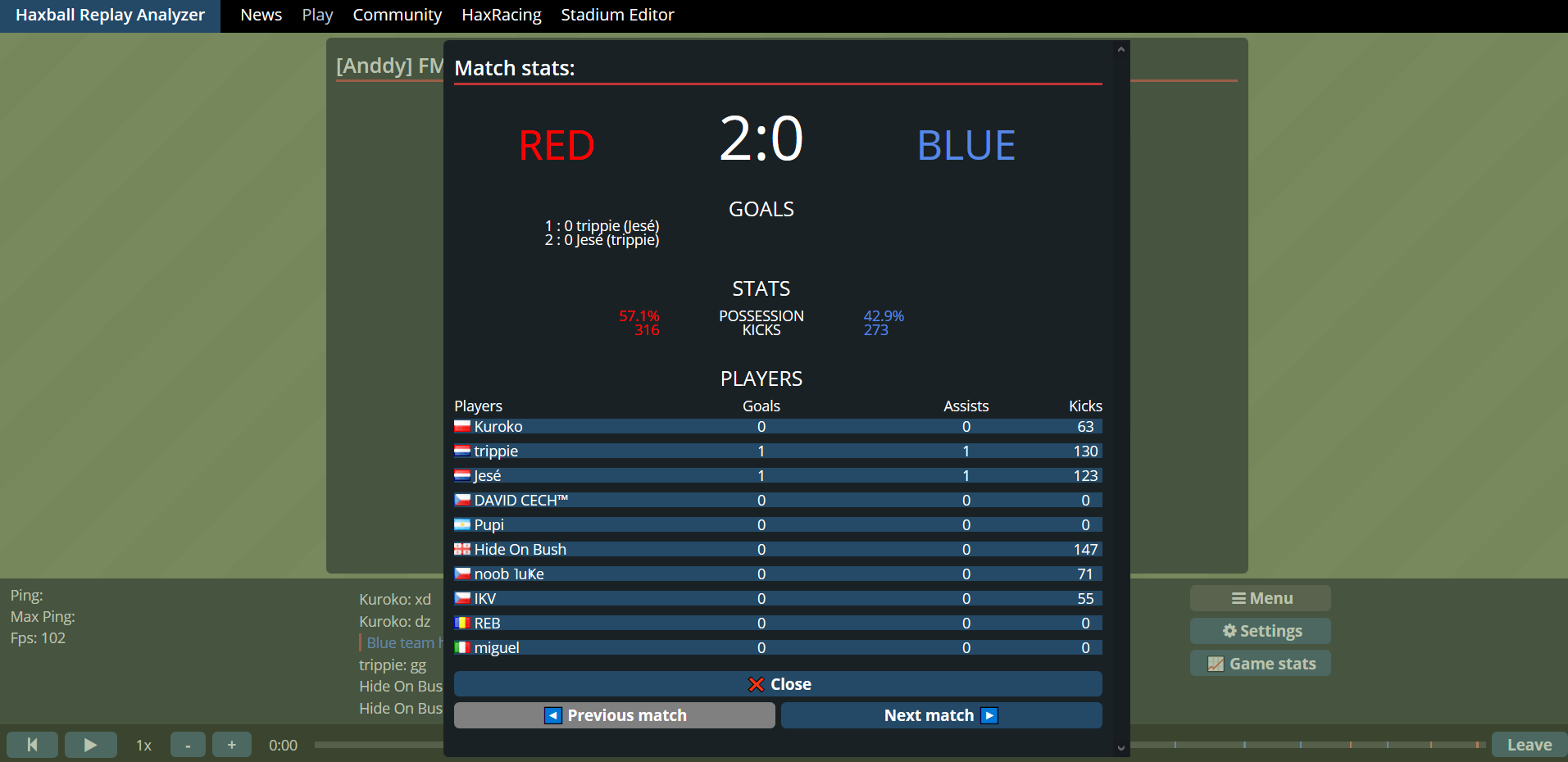 Haxball Replay Analyzer · Issue #1071 · haxball/haxball-issues · GitHub
