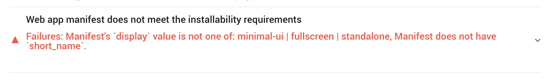 Audit with error message alignment issue · Issue #9098 · GoogleChrome/lighthouse · GitHub