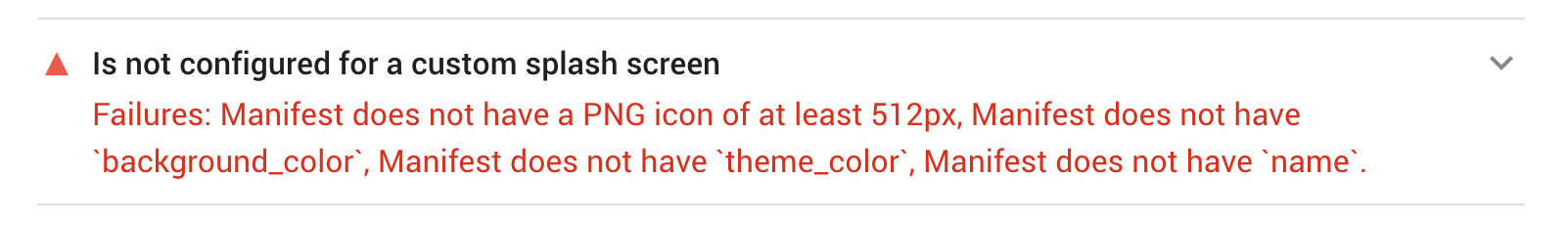 Audit with error message alignment issue · Issue #9098 · GoogleChrome/lighthouse · GitHub