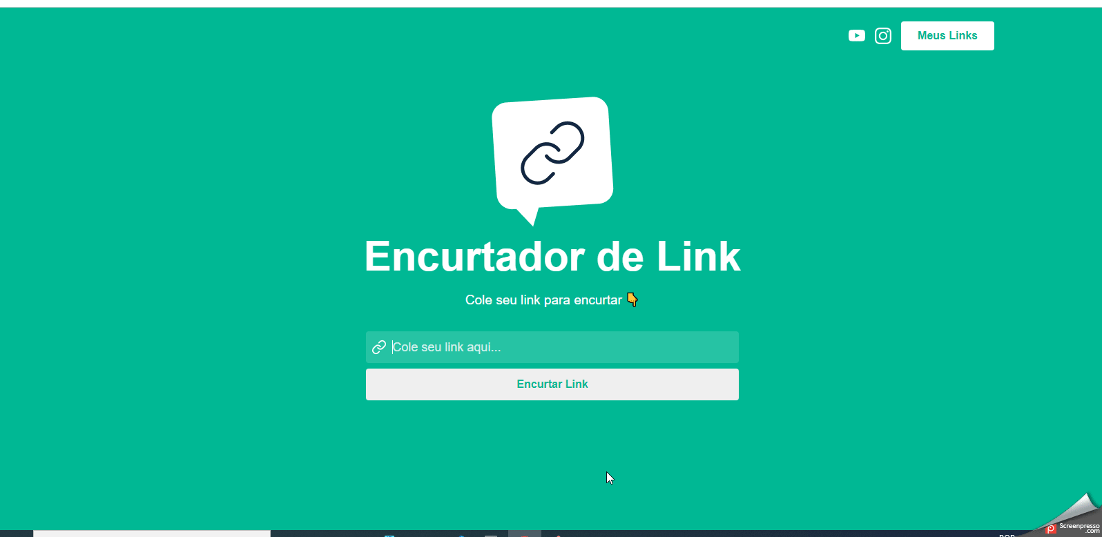 Github Diegoandradepoareact Js Link Shortener Mini Projeto Usando React Js O Projeto 