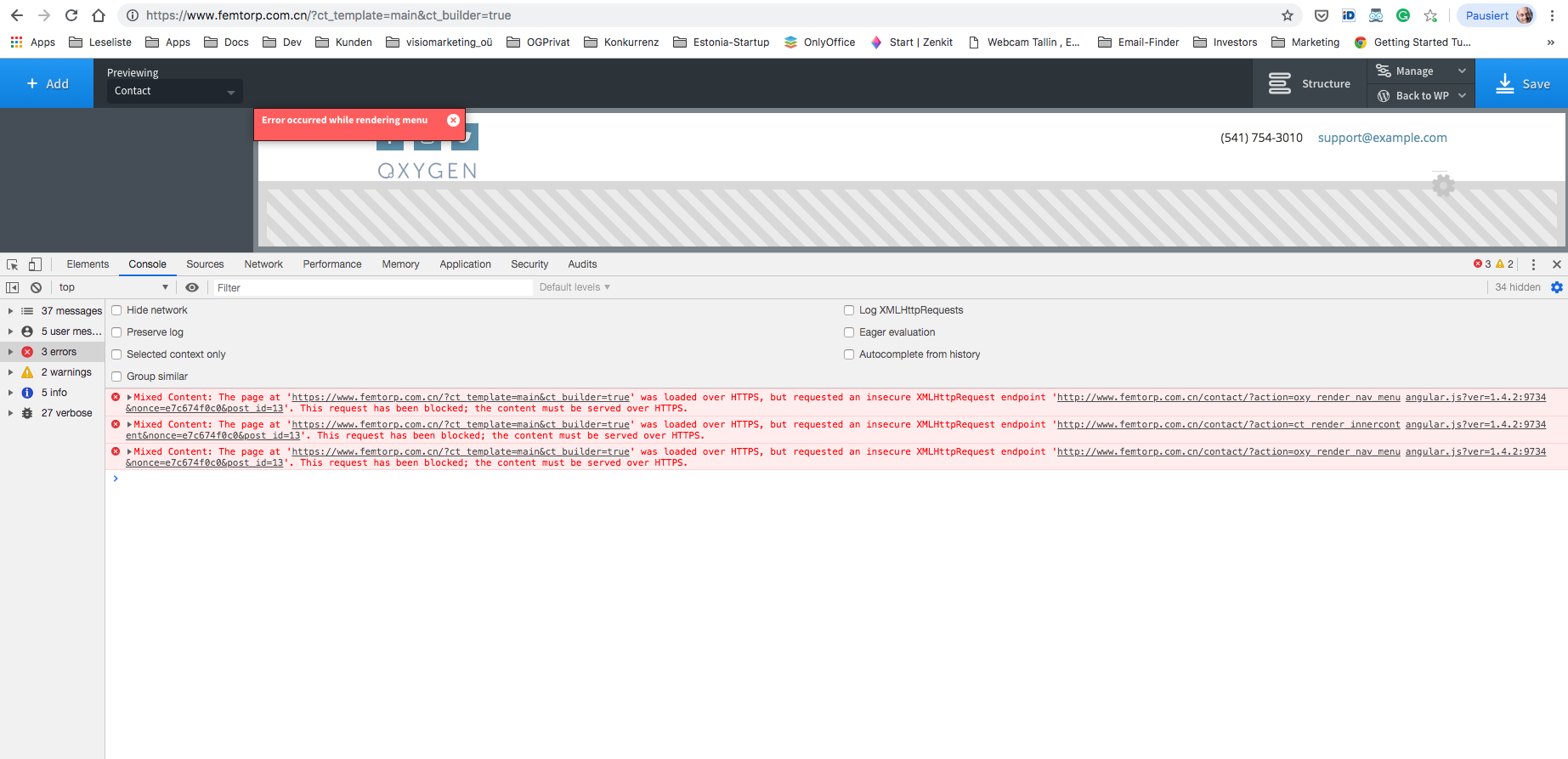 Error loading menu · Issue #253 · soflyy/oxygen-bugs-and-features · GitHub