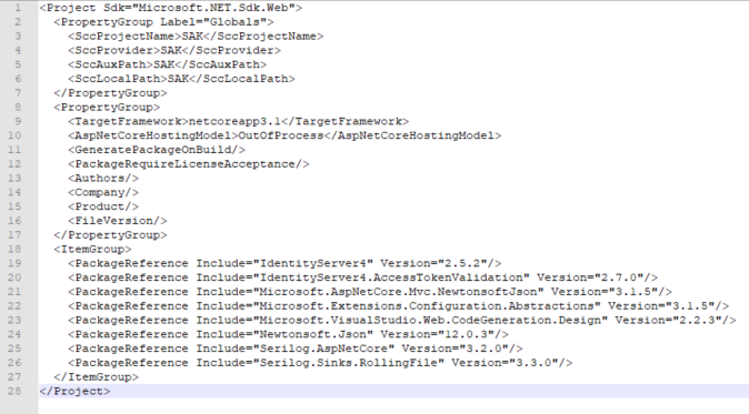 Assemblyinfo Net Core Stamps Csproj Files With Empty Xml Attribute Tags · Issue 149 · Bmuun