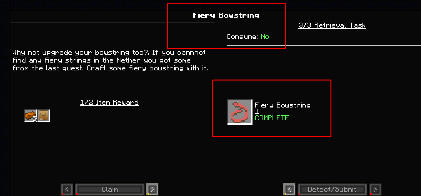 fiery bowstring required again in ardite crossbow body quest? · Issue #3233 · GTNewHorizons/GT ...
