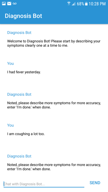 GitHub - sydnieec/Diagnosis-Bot: 🚑 A chatbot that is designed to give ...