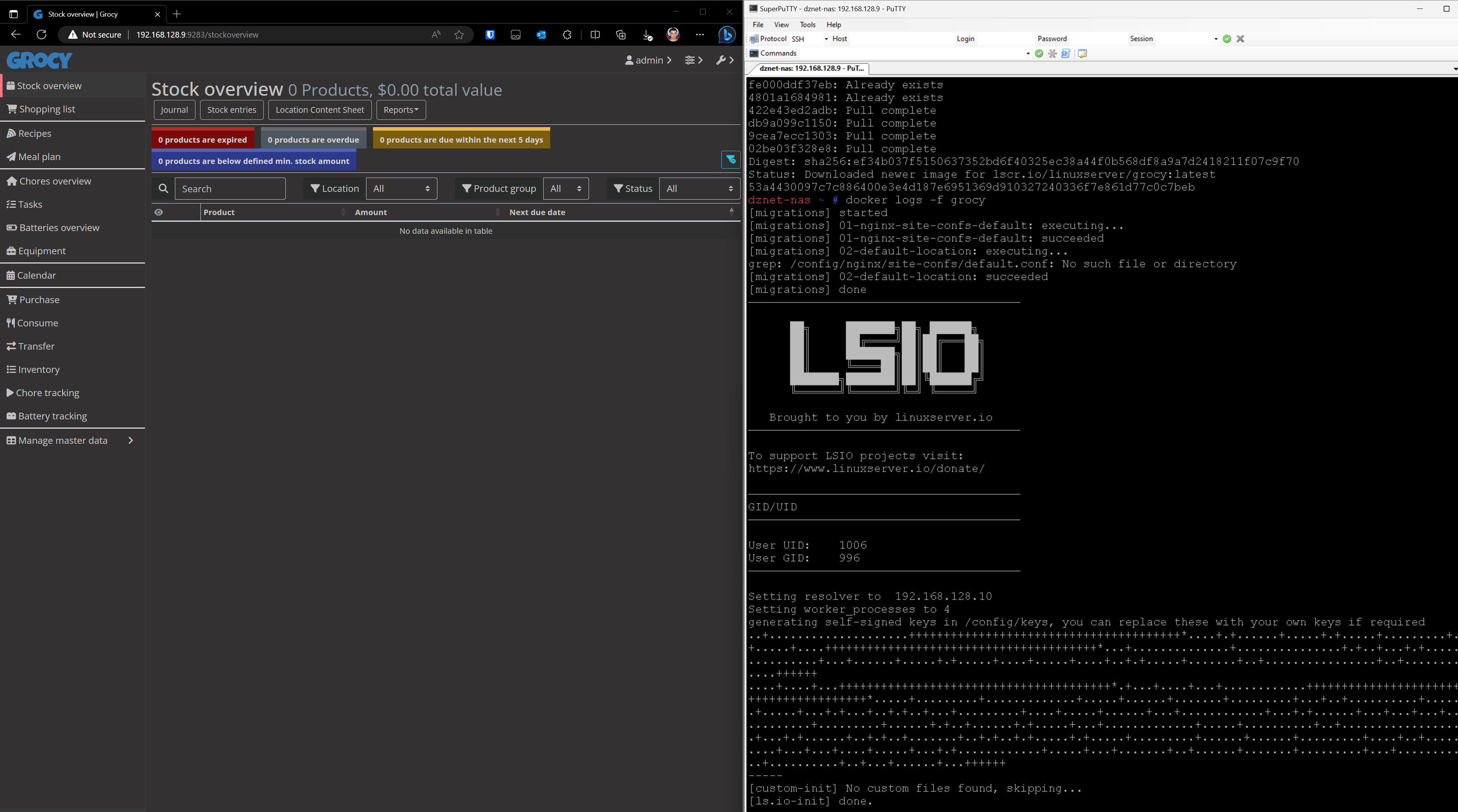 Grocy Docker Started But Shows Err Too Many Redirects · Issue 72