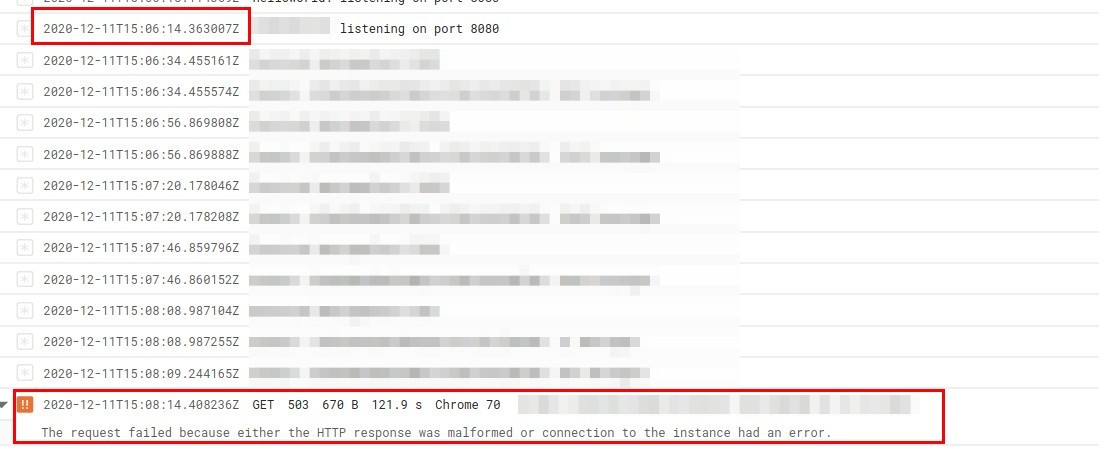 503 error returned from Cloud Run running "gcr.io/endpoints-release/endpoints-runtime-serverless ...