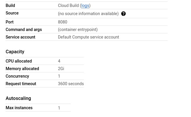503 error returned from Cloud Run running "gcr.io/endpoints-release/endpoints-runtime-serverless ...